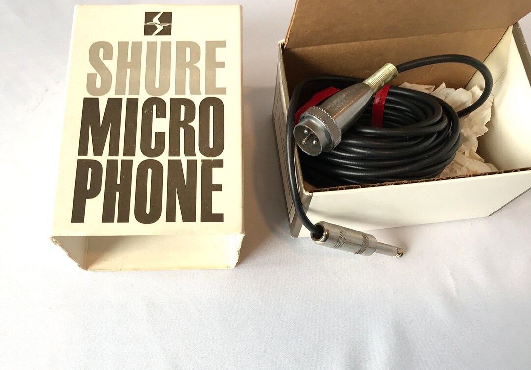 MINT in Box 1960's Shure 91-MC3M 3 Pin TS Microphone Cable - Etsy
