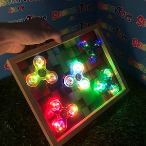 Light up Sensory Fidget Spinner Board - Etsy