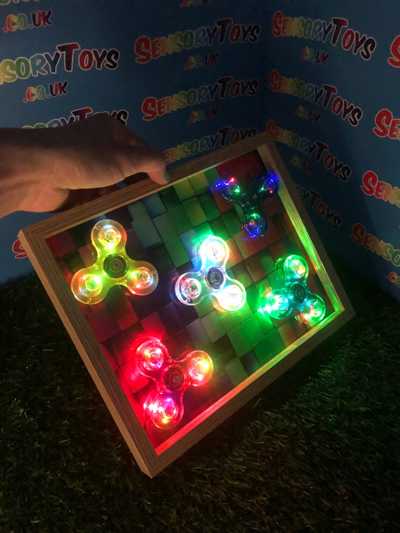 Light up Sensory Fidget Spinner Board - Etsy