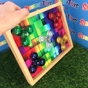 Light up Sensory Fidget Spinner Board - Etsy