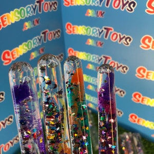 Mini Sensory Motion Glitter Wand - Etsy