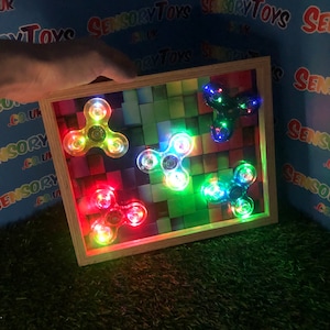 Light up Sensory Fidget Spinner Board - Etsy