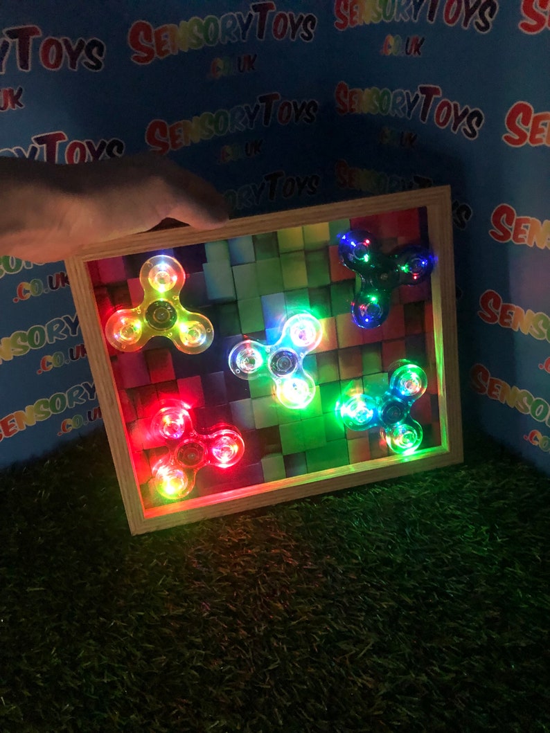 Light up Sensory Fidget Spinner Board - Etsy