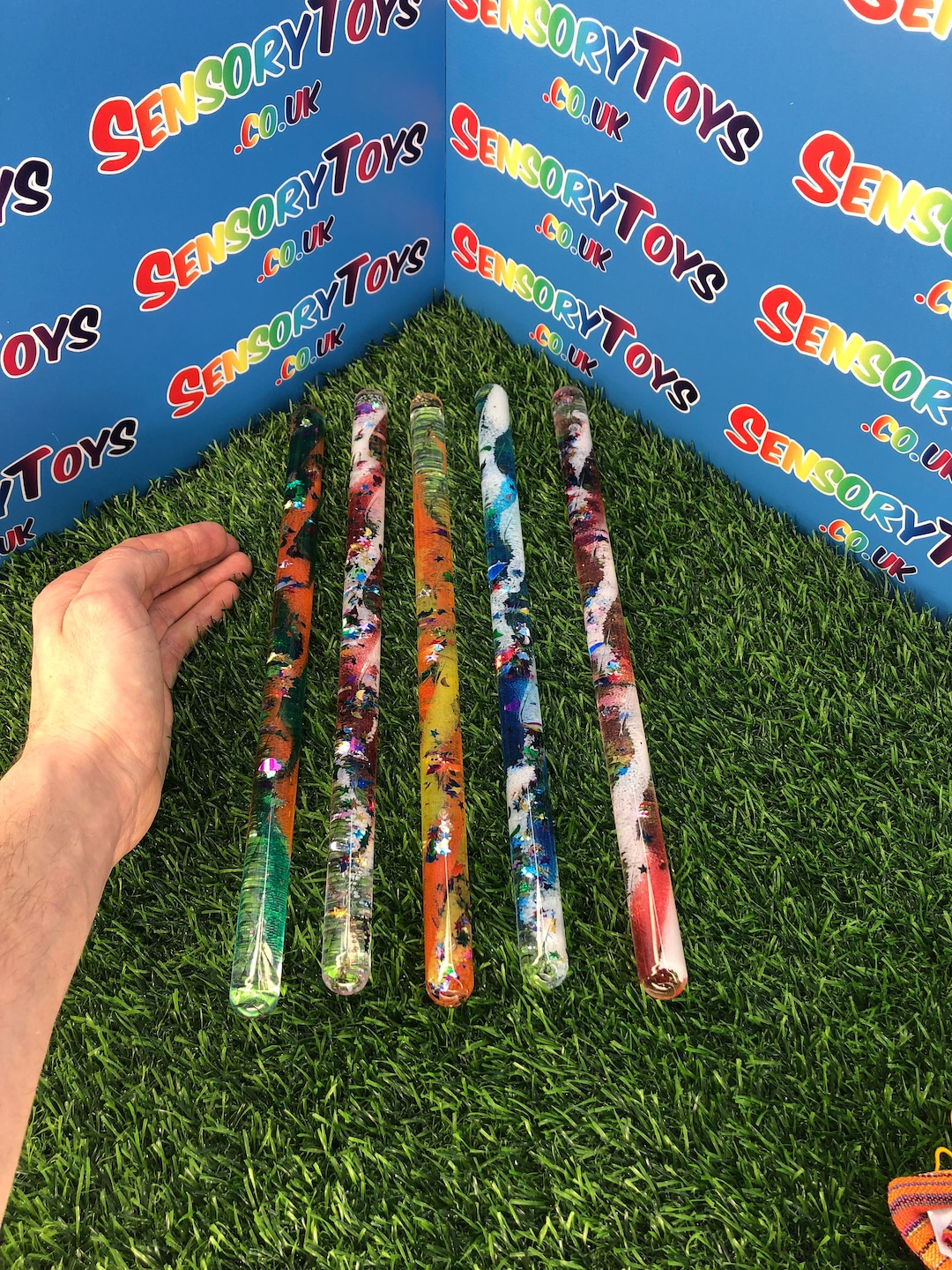 Sensory Motion Glitter Wand - Etsy
