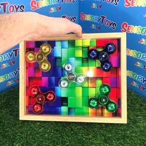 Light up Sensory Fidget Spinner Board - Etsy