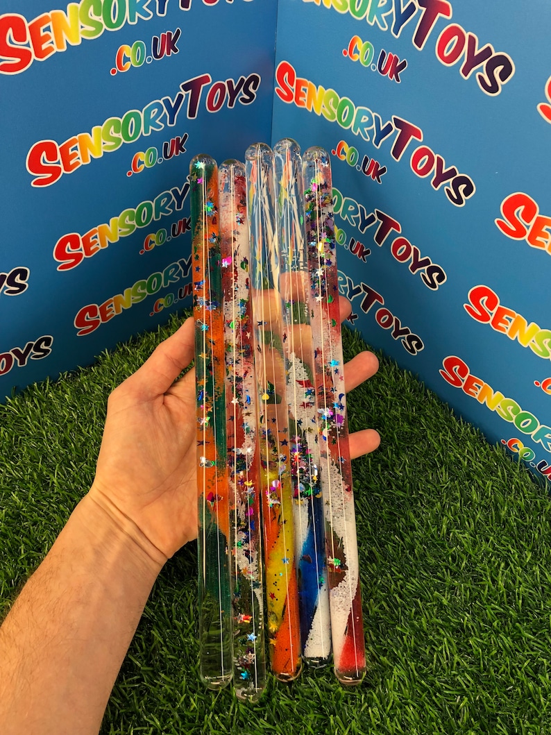 Sensory Motion Glitter Wand - Etsy