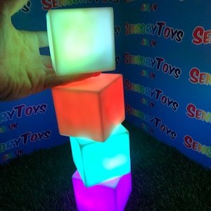 Calming Light up Sensory Cube - Etsy