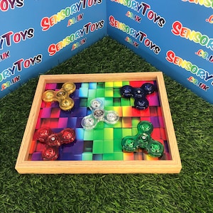 Light up Sensory Fidget Spinner Board - Etsy