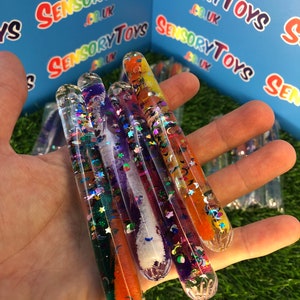 Mini Sensory Motion Glitter Wand - Etsy