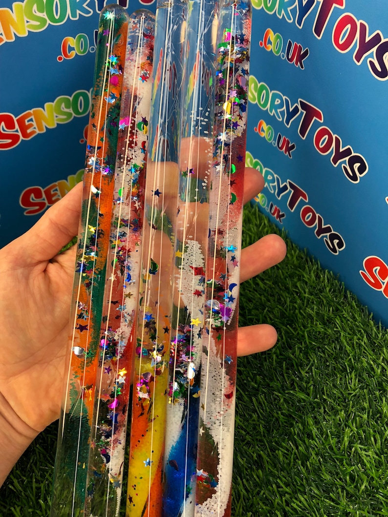 Sensory Motion Glitter Wand - Etsy