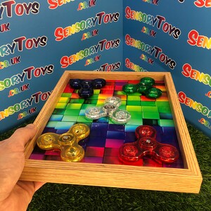 Light up Sensory Fidget Spinner Board - Etsy