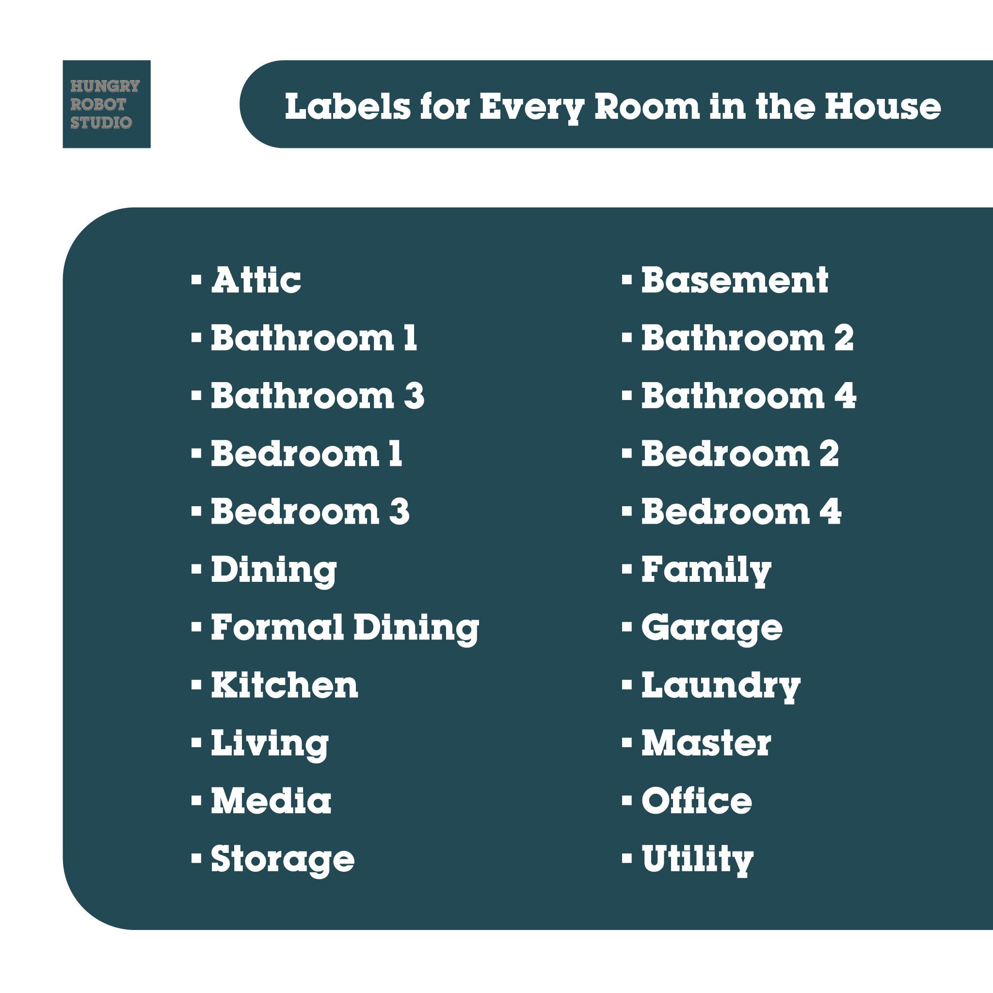 Moving Box Labels & Door Hangers - Printable PDF Labels and Hangers for ...