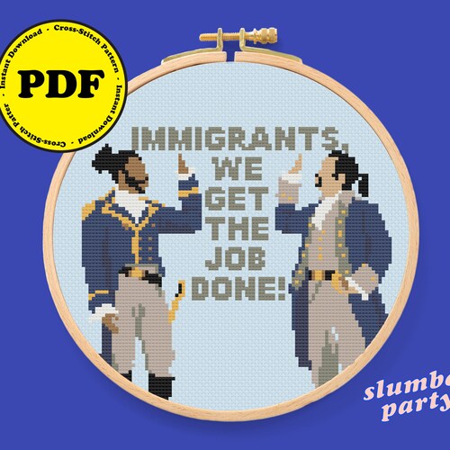 Hamilton Lyrics PDF Cross Stitch Pattern - Etsy