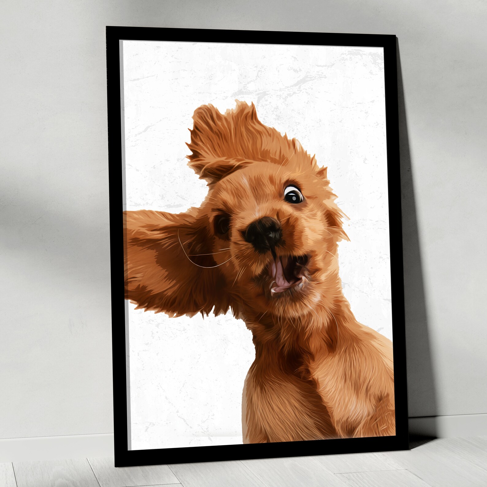 Framed Pet Portrait Custom Dog Portrait Personalized Home | Etsy