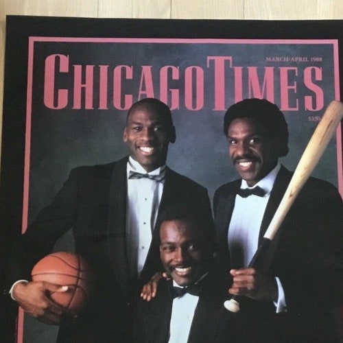 1988 Chicago Times Poster Michael Jordan Walter Payton Andre - Etsy