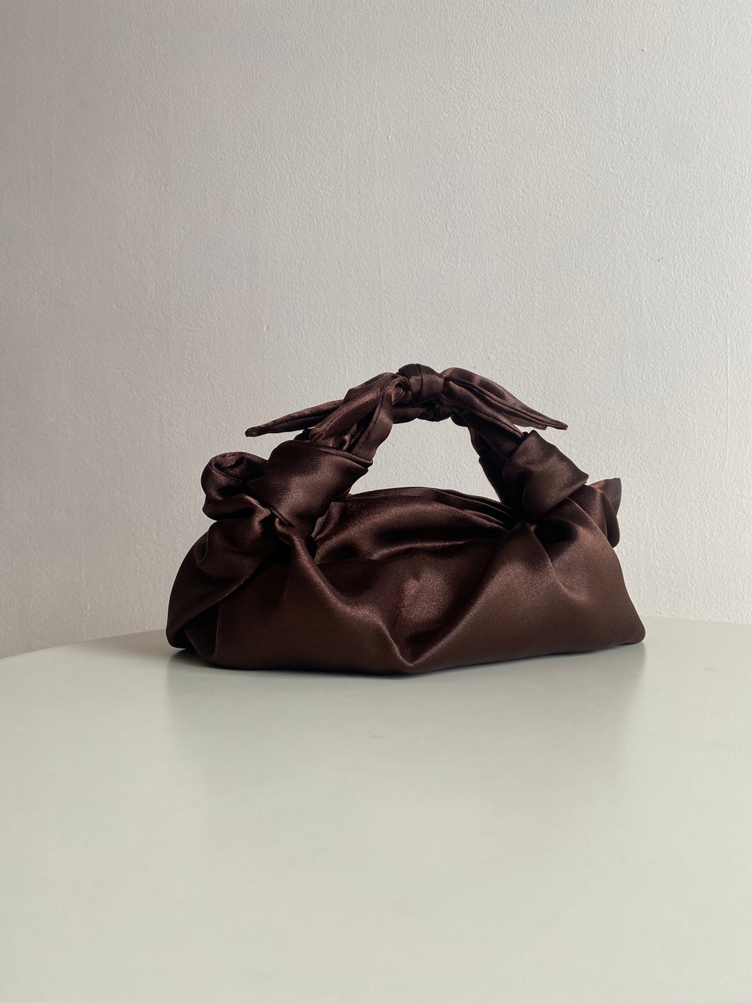 Small Satin Bag With Knots | Stylish Satin Purse | Furoshiki Knot Bag ...