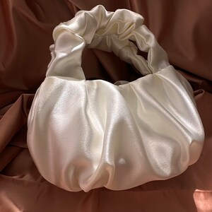 Scrunchie Satin Small Evening Bag 34 Colors 2 Sizes Bag for Wedding ...