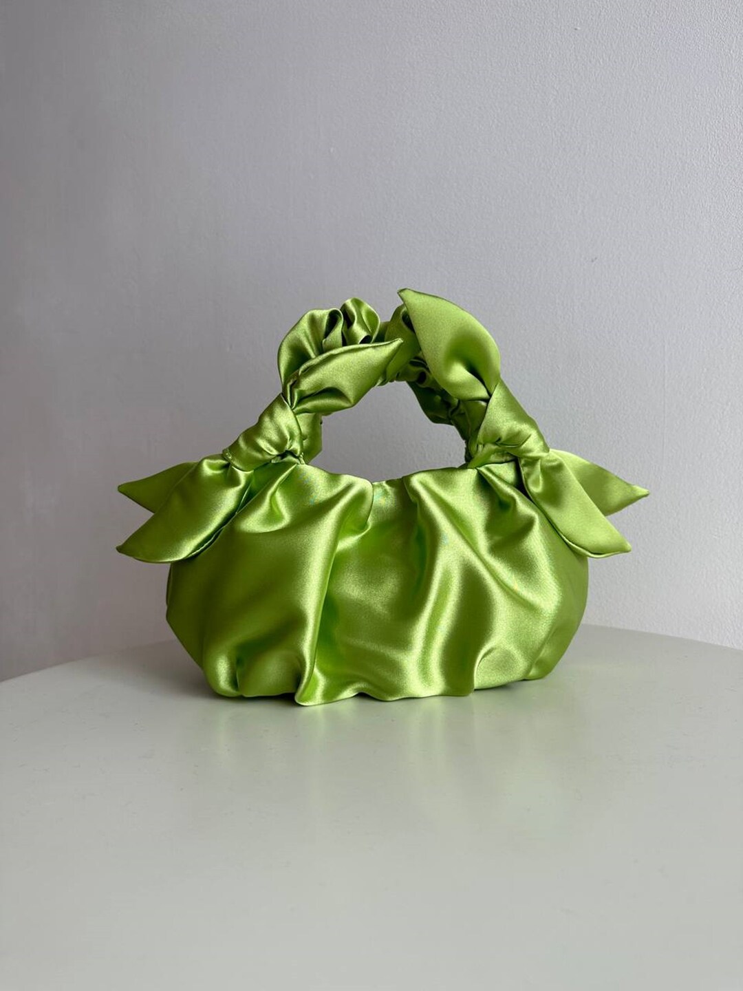 Lime Small Woman Handmade Bag |+27 Colors| Bag With Knots | Small Purse ...