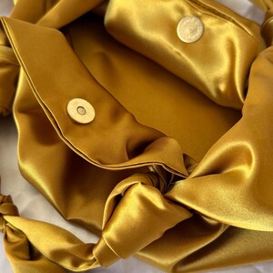 Small Satin Bag With Knots | Stylish Satin Purse | Furoshiki Knot Bag ...