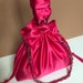 Pink Satin Disco Drawstring Bag Wrist Purse Wedding Bag - Etsy