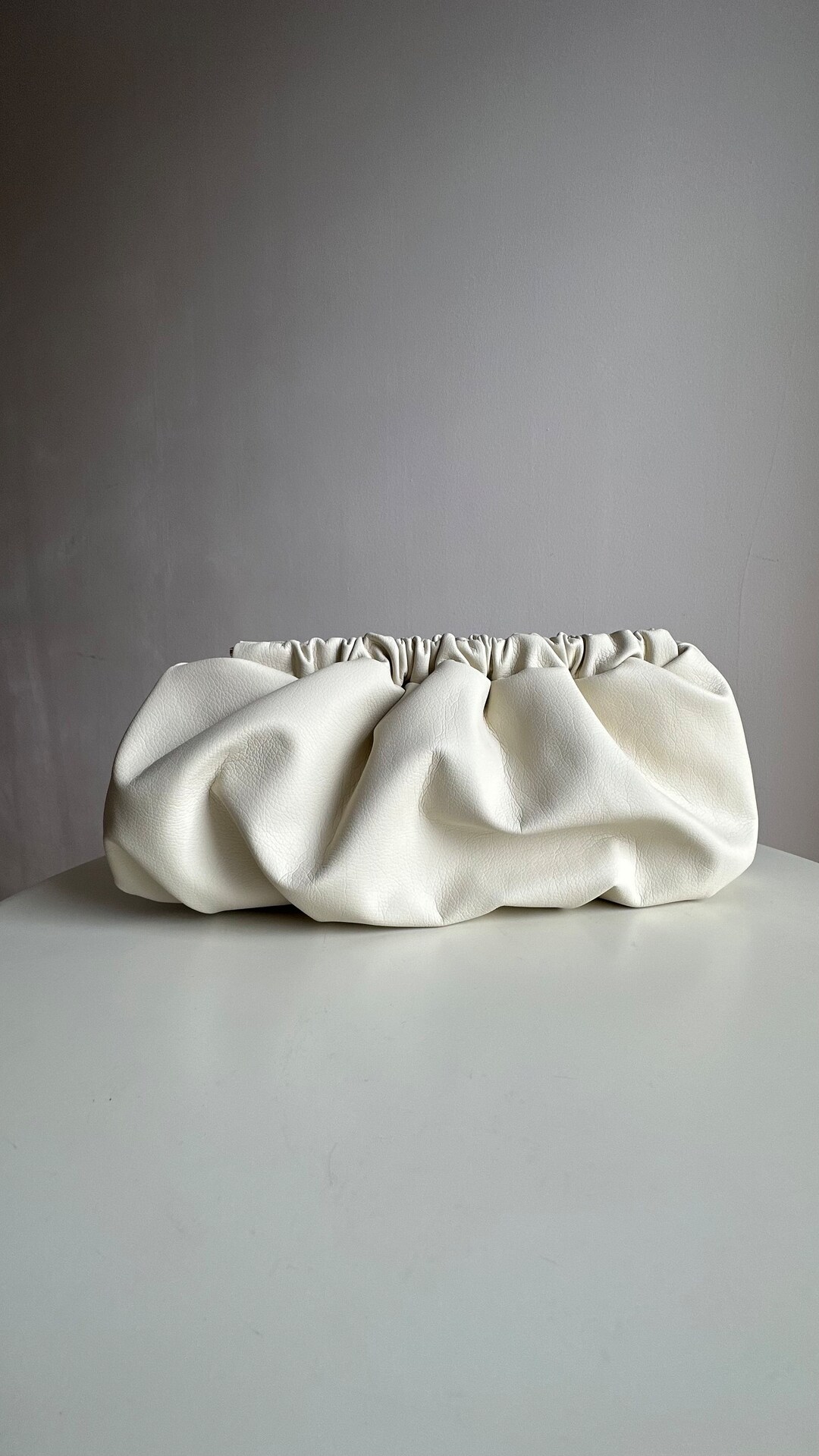Cream Dumpling Clutch Bag 25 Colors Evening Woman Clutch Handmade ...