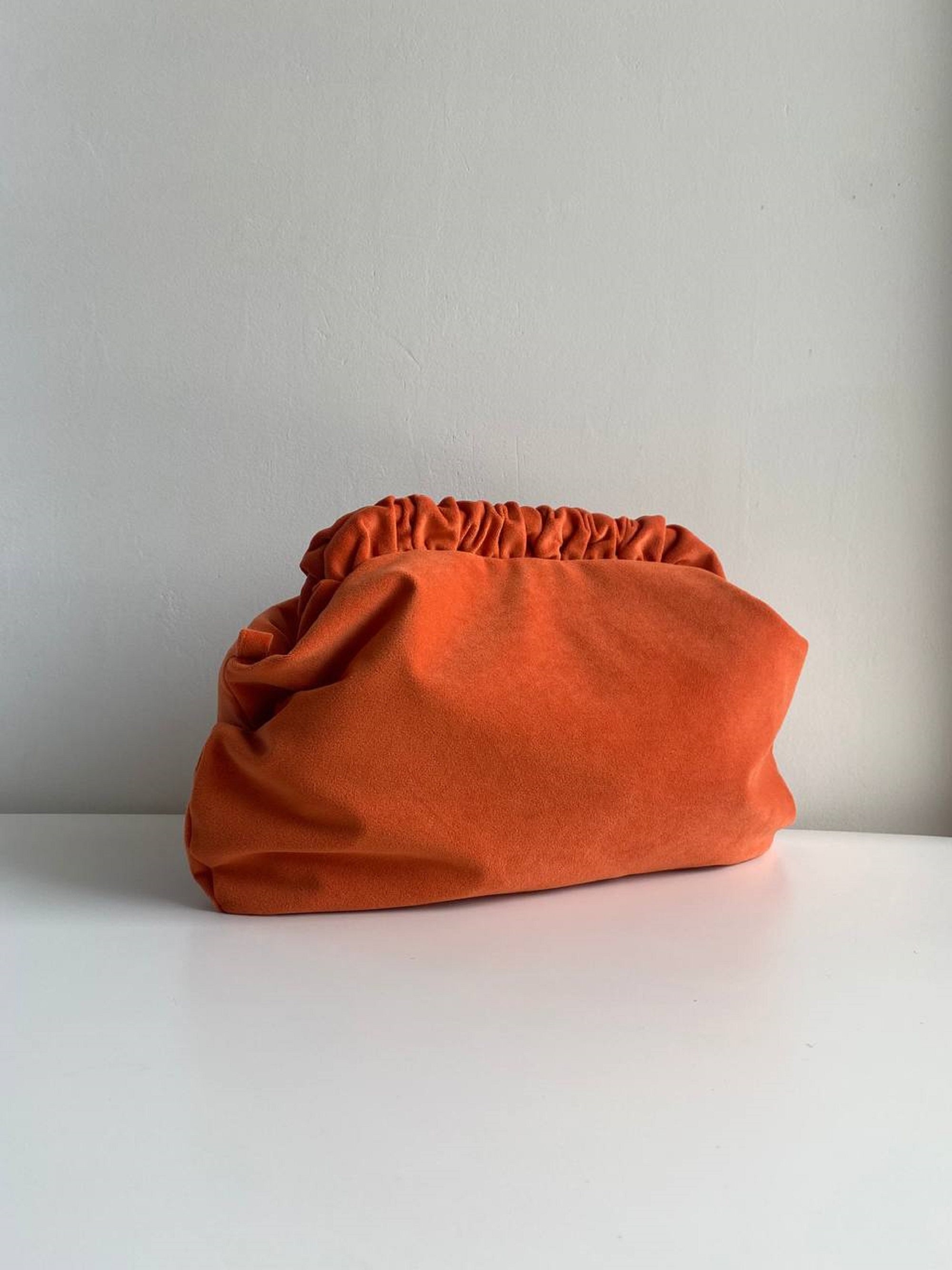 Orange Velvet Handmade Clutch Bag Beautiful Evening Clutch 16 Colors 2 ...