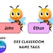 Editable Bee Classroom Name Tags, Classroom Label, Classroom Tags ...