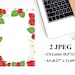 Printable Strawberries Stationery, Instant Download, Blank and Lined ...