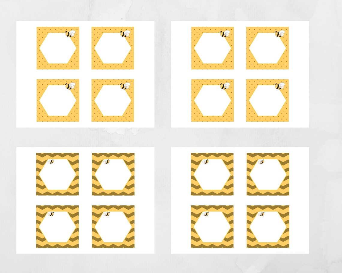 Bee Classroom Name Tags, Classroom Label, Classroom Tags, Spring Summer ...
