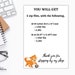 Printable Kawaii Cat Stationery, Cute Cat Lover Letter Writing Paper ...