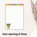 Coloured Pencil Letter Writing Paper, Color Pencil Lined and Unlined ...