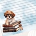 Printable Puppy Stationery, Dog & Books Lovers Printable Stationary ...