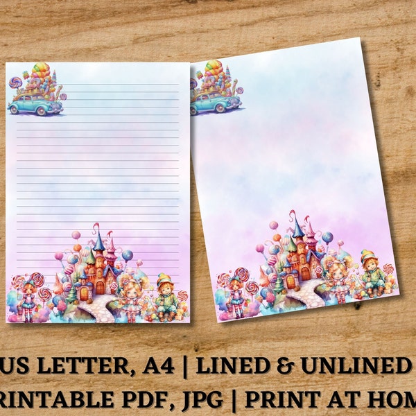 Candy Writing Paper - Etsy