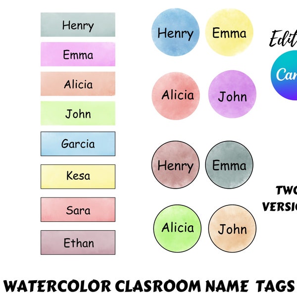 Circle Labels - Etsy