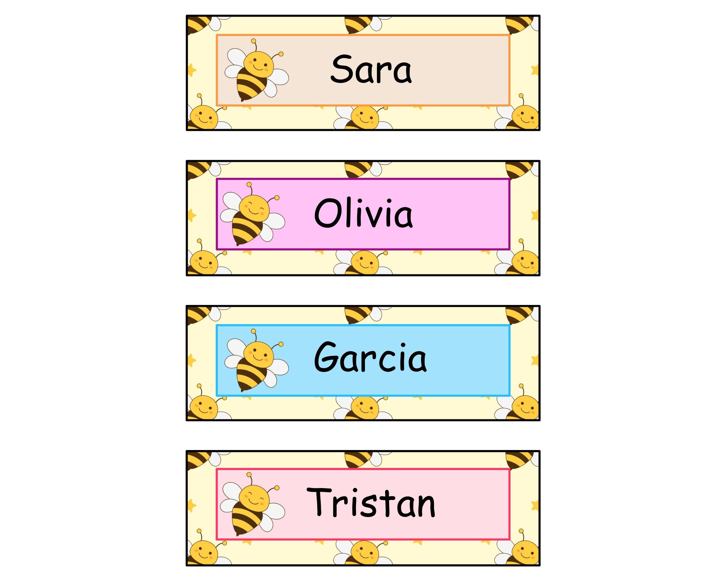 Editable Bee Classroom Name Tags, Classroom Label, Classroom ...