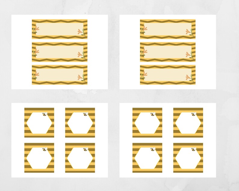 Bee Classroom Name Tags, Classroom Label, Classroom Tags, Spring Summer ...