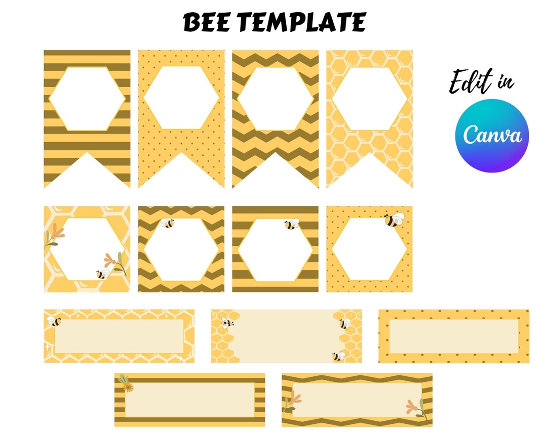 Bee Classroom Name Tags, Classroom Label, Classroom Tags, Spring Summer ...