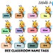 Editable Bee Classroom Name Tags, Classroom Label, Classroom Tags ...