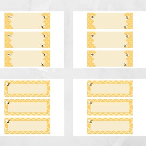 Bee Classroom Name Tags, Classroom Label, Classroom Tags, Spring Summer ...