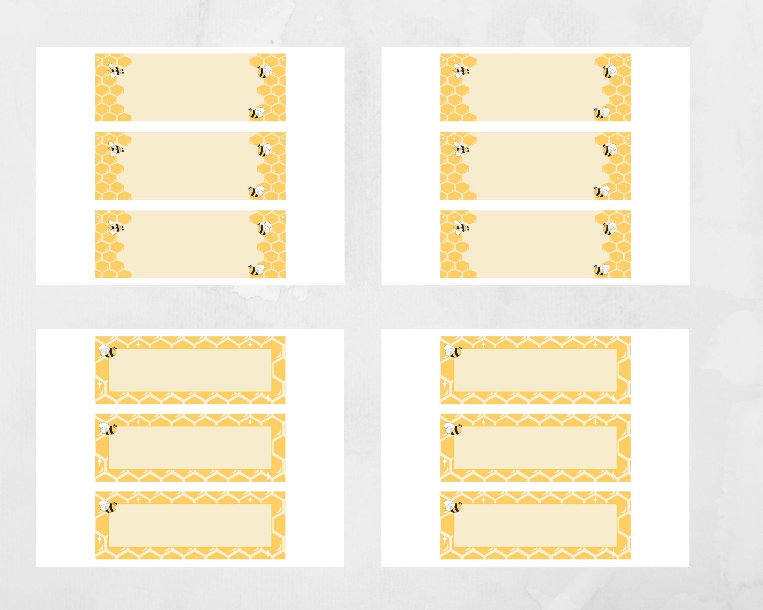 Bee Classroom Name Tags, Classroom Label, Classroom Tags, Spring Summer ...