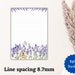 Lavender Stationery Printable, Floral Stationery PDF, Letter Writing ...