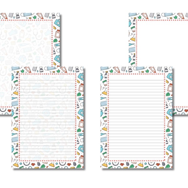 Lined Unlined Pages - Etsy