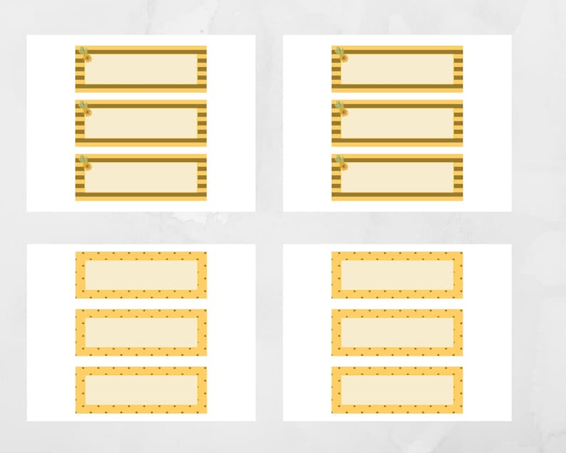 Bee Classroom Name Tags, Classroom Label, Classroom Tags, Spring Summer ...