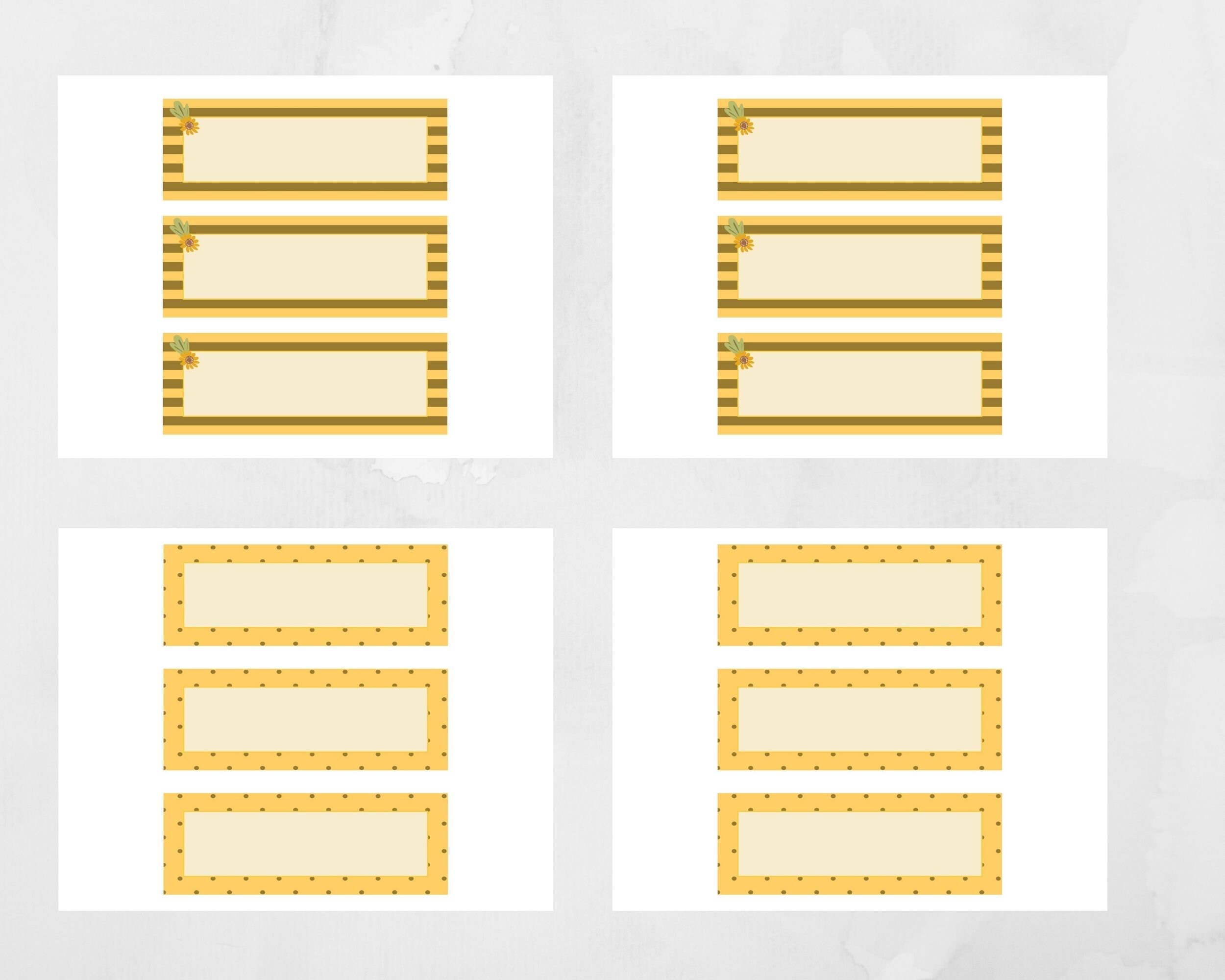 Bee Classroom Name Tags, Classroom Label, Classroom Tags, Spring Summer ...