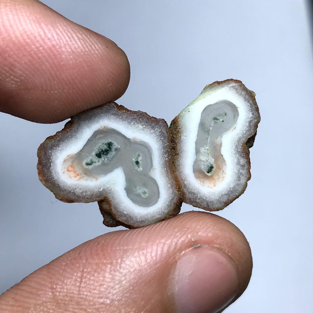 Natural Solar Moss Stalactite Slice: Gemstone for Jewelry (26x17x4mm ...