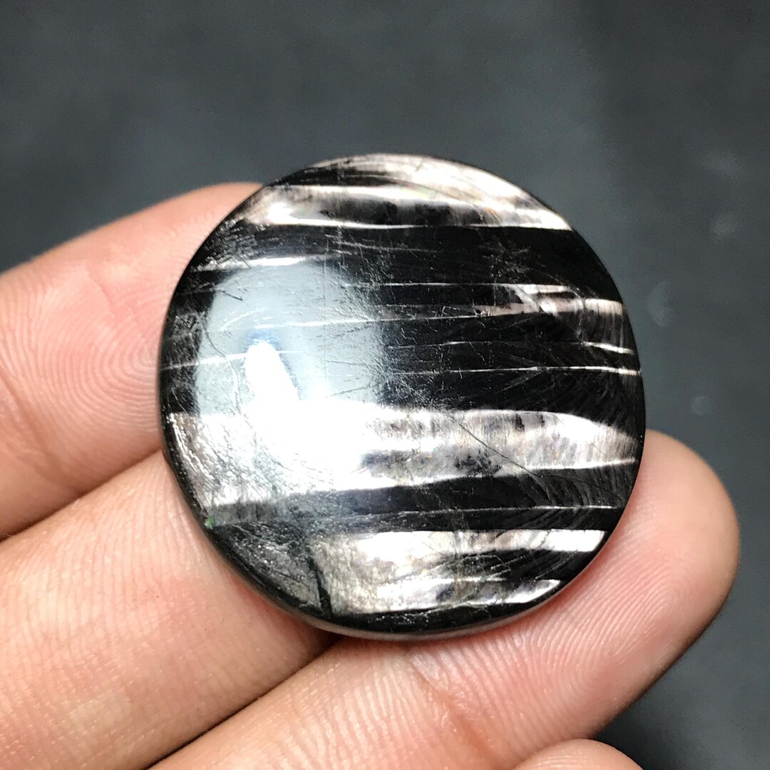 Natural Hypersthene Cabochon for Loose Gemstone, 31x31x5mm, 58.80cts ...