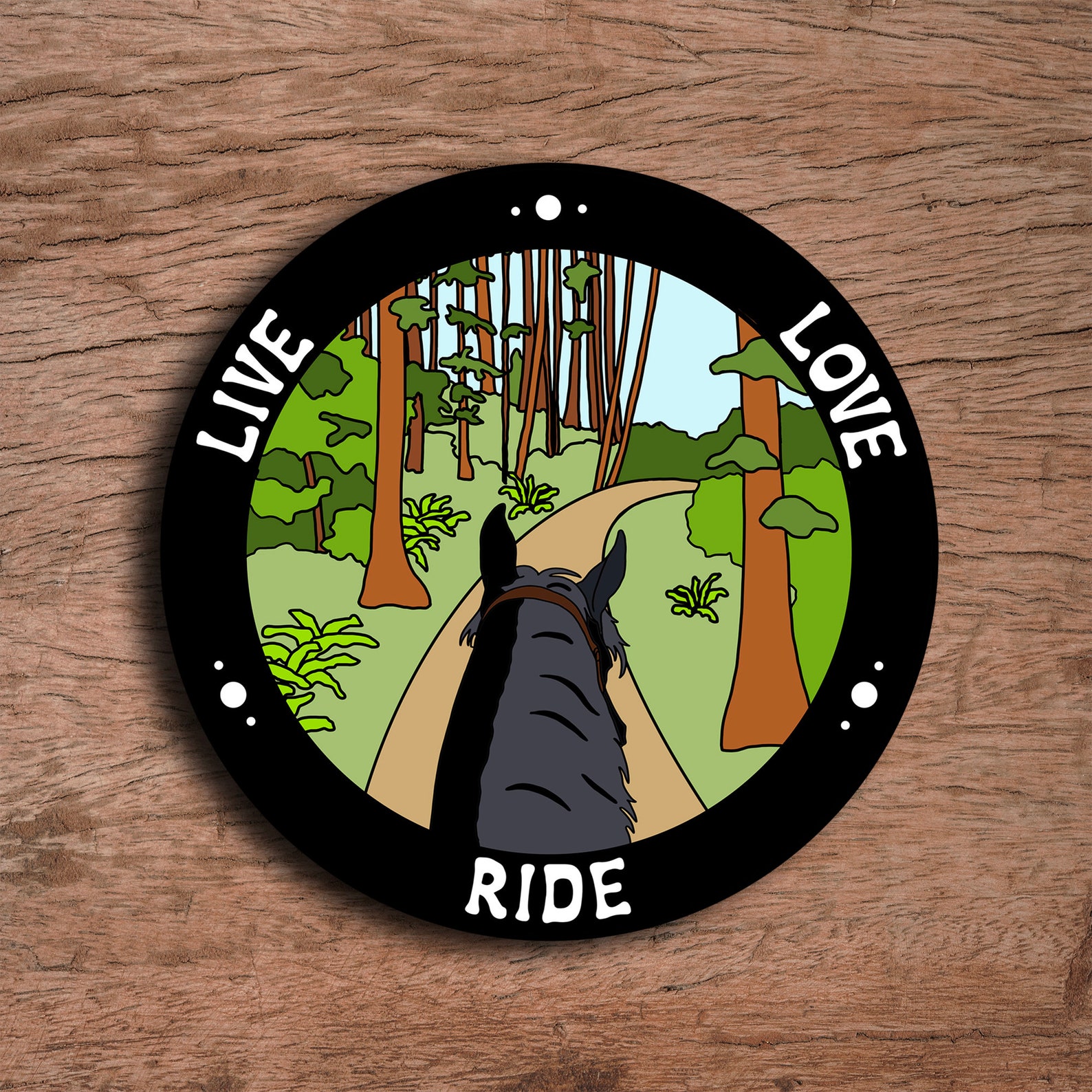 Riding the Trail Sticker - Etsy