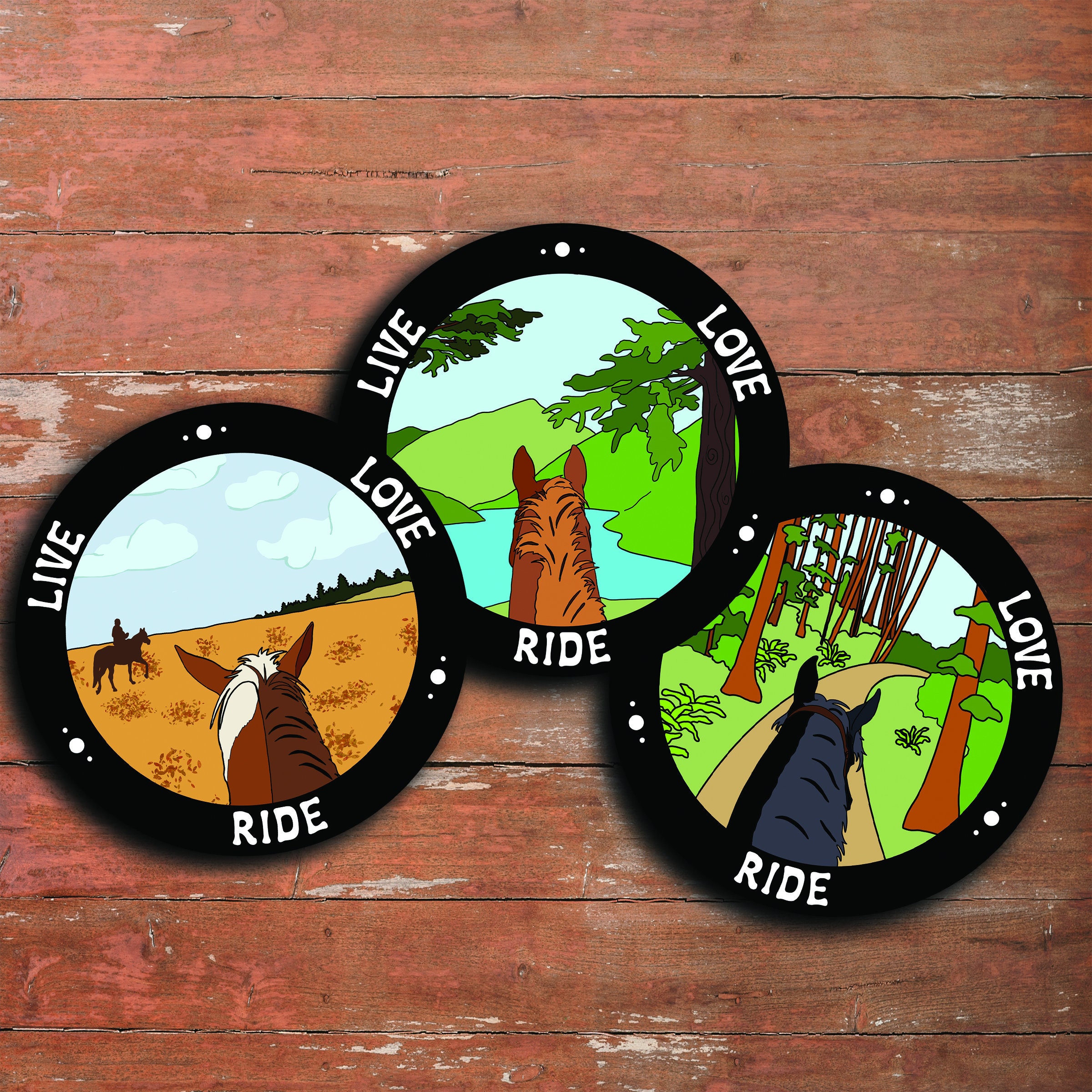 Riding the Great Outdoors Stickers - Etsy