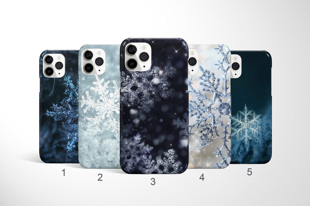 Winter Phone Case, Snow Flake Phone Case for iPhone 16, 15, 14, 13 Pro ...