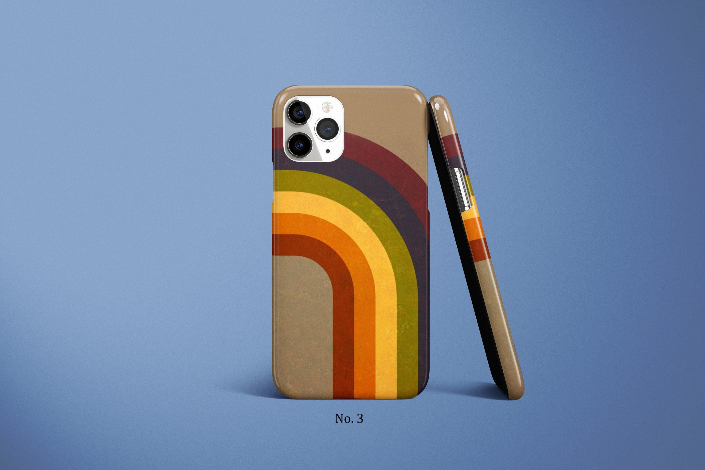 Retro Stripes Phone Case Aesthetic Vintage Cover, iPhone 17, 16, 15, 14 ...